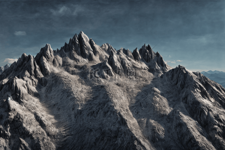 寒冷冬天高山山脉冰雪景观图片256高清摄影大图-千库网
