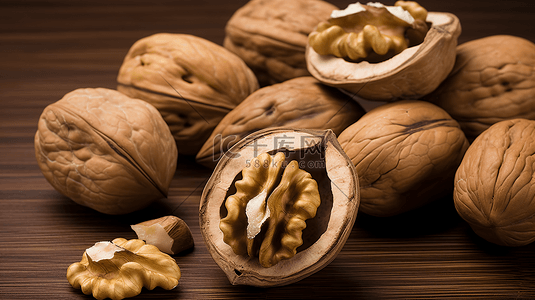 春节年货干果坚果核桃高清摄影大图-千库网