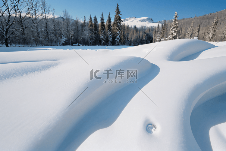 冬季户外积雪雪景摄影图18高清摄影大图-千库网