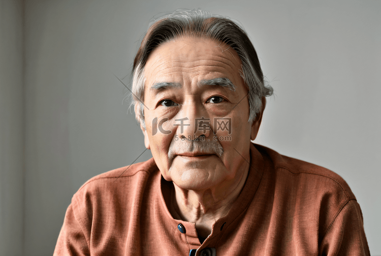 老年男性人物肖像照片7高清摄影大图-千库网