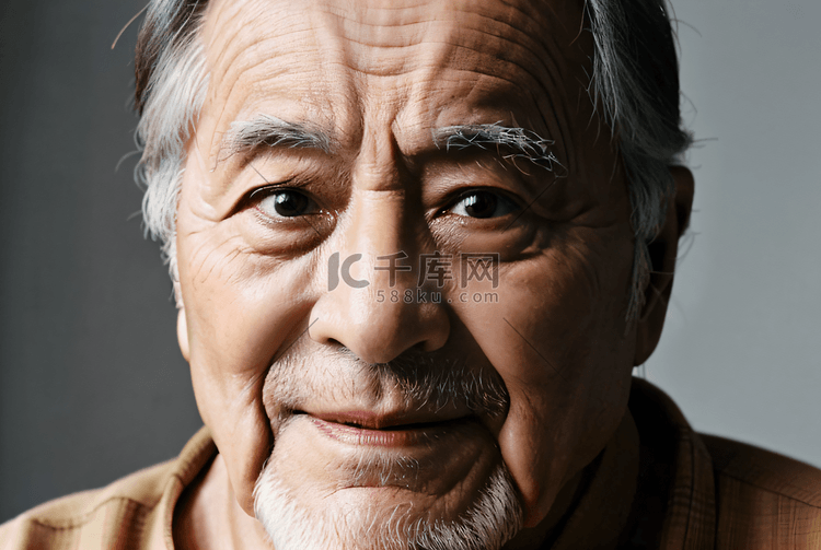 老年男性人物肖像摄影图6高清摄影大图-千库网