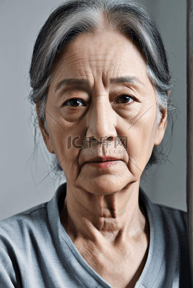 老年女性高清头像摄影图片4高清摄影大图-千库网