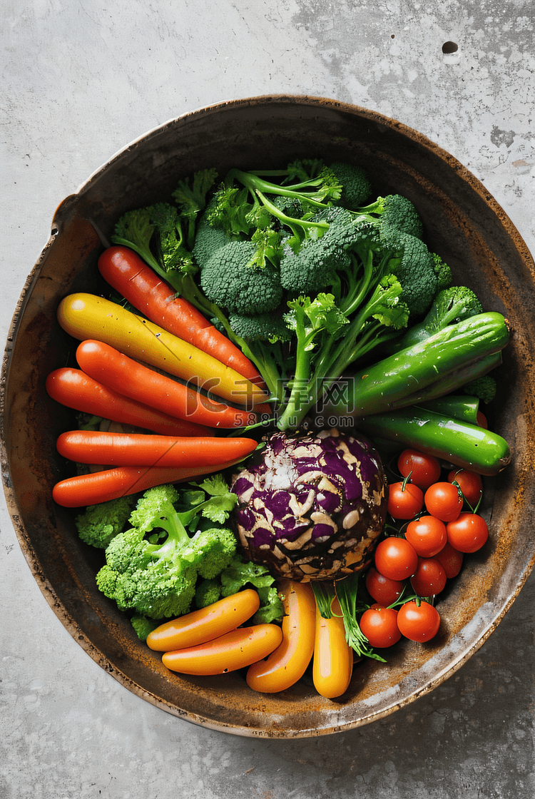 碗里的健康绿色蔬菜摄影图2高清摄影大图-千库网