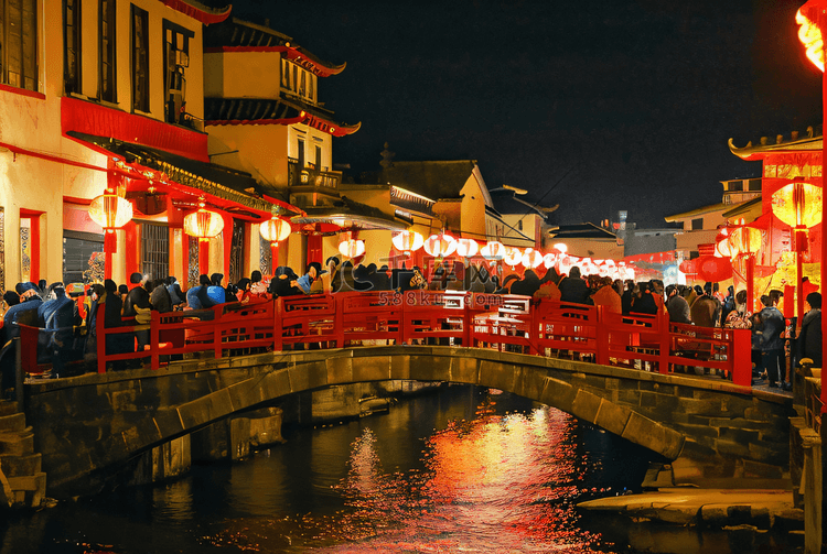 过年灯会鱼灯摄影图0高清摄影大图-千库网