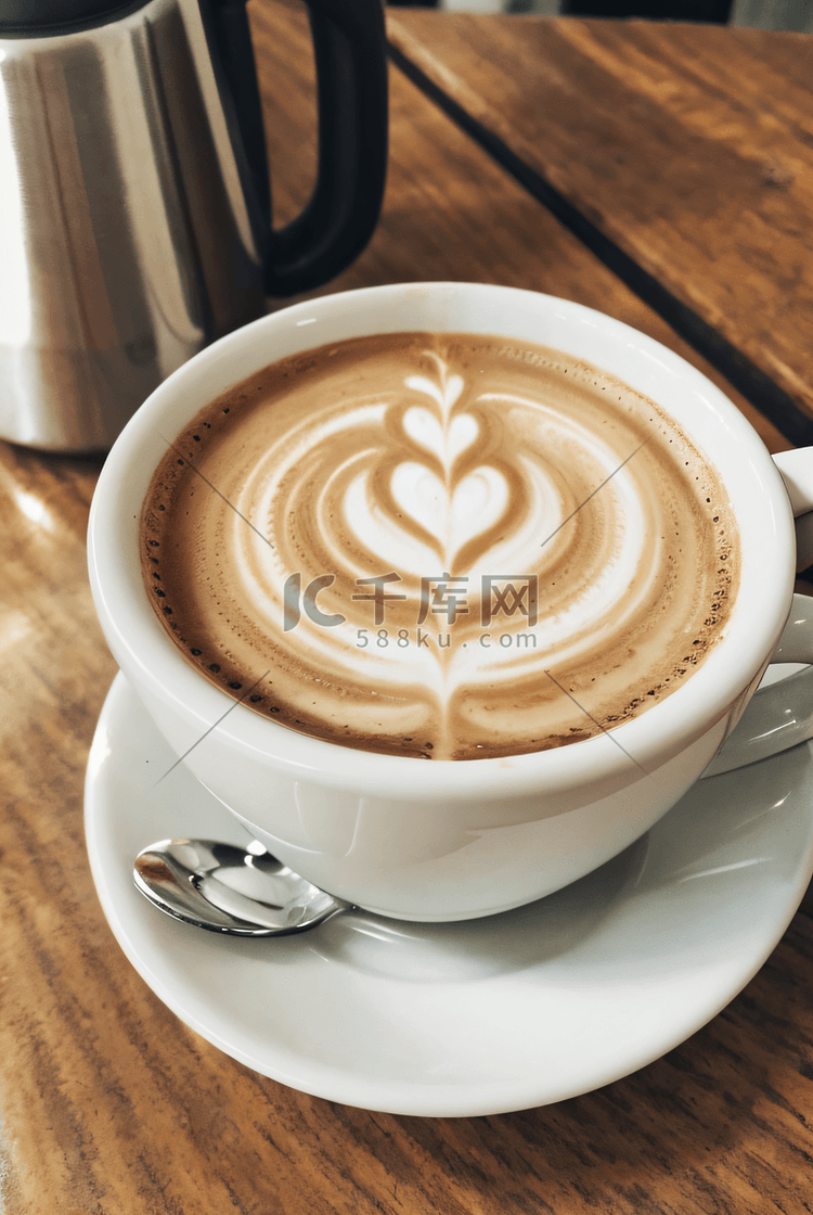 一杯生椰拿铁摄影图5高清摄影大图-千库网