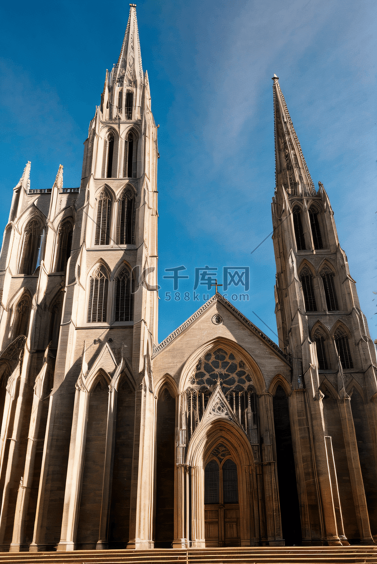 高清西方建筑教堂摄影图0高清摄影大图-千库网