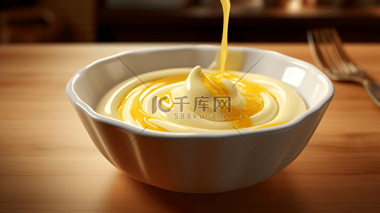 营养美味的沙拉酱蛋黄酱高清摄影大图-千库网