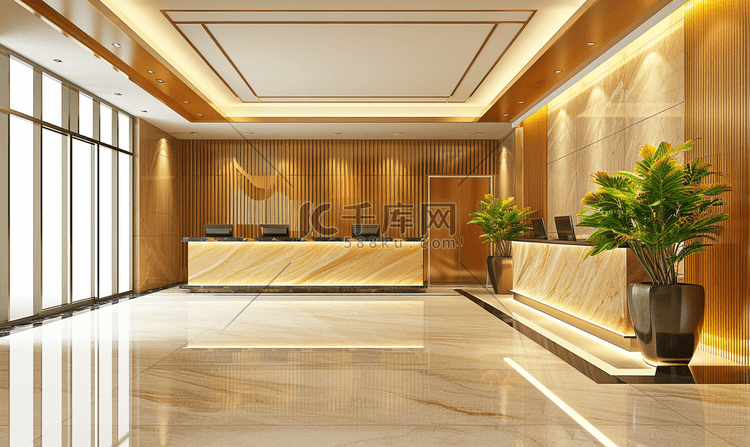 酒店前台接待高清摄影大图-千库网