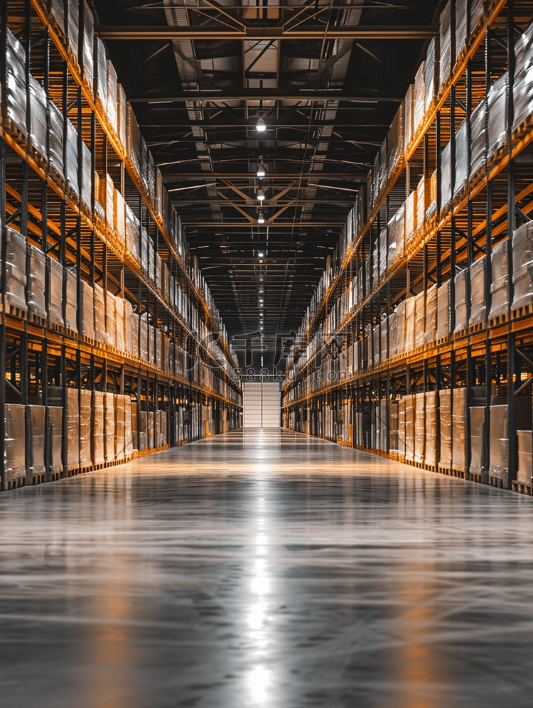 物流集散中心仓库快递高清摄影大图-千库网