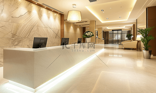 酒店前台接待高清摄影大图-千库网