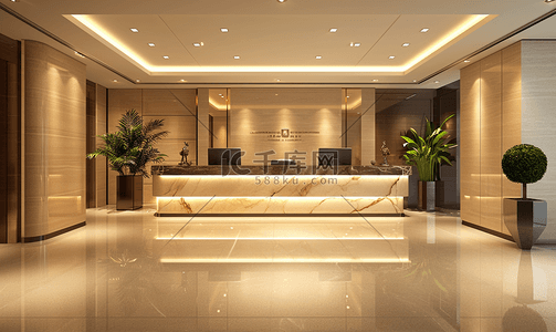 酒店前台接待高清摄影大图-千库网
