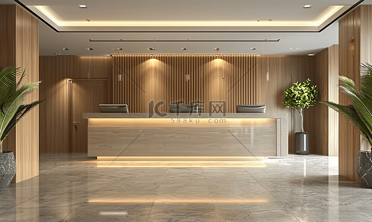 酒店前台接待高清摄影大图-千库网