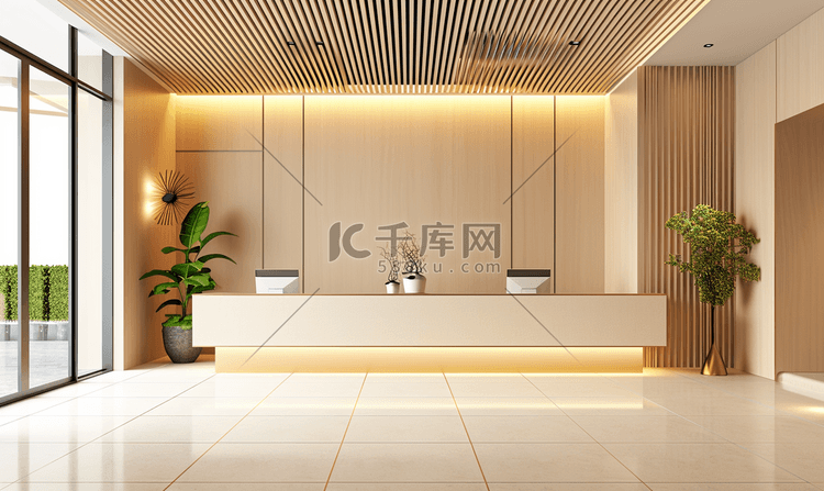 酒店前台接待高清摄影大图-千库网