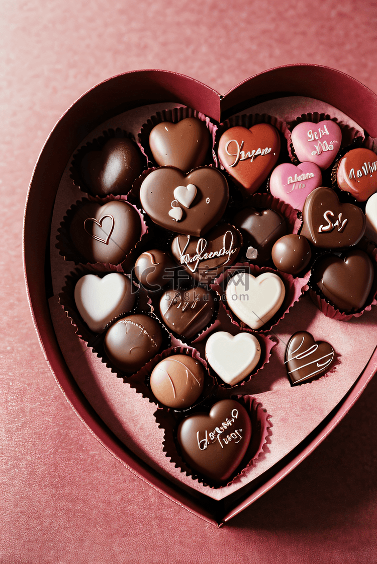 浪漫情人节巧克力礼盒摄影配图6高清摄影大图-千库网