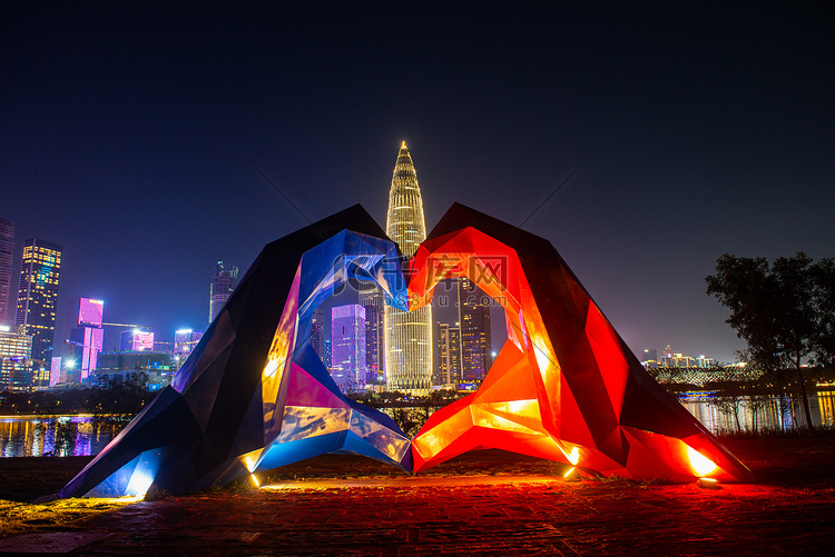 深圳标志性建筑春笋华润大厦高清摄影大图-千库网