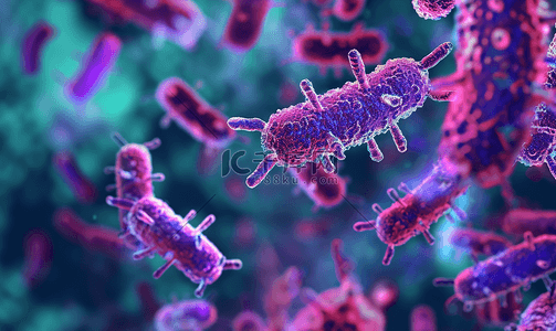 显微镜细菌医疗高清摄影大图-千库网