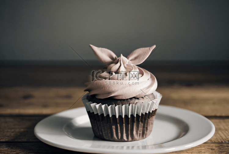 奶油纸杯蛋糕高清摄影图0高清摄影大图-千库网