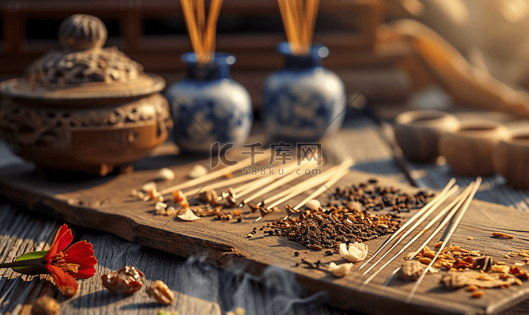 中医针灸疗法高清摄影大图-千库网