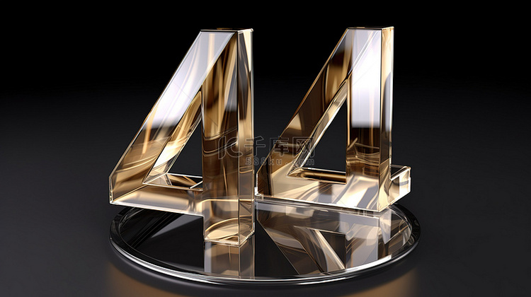 水晶玻璃银和金 14 周年庆典的 3d 渲染背景图片免费下载_海报banner/高清大图_千库网(图片编号6701145)