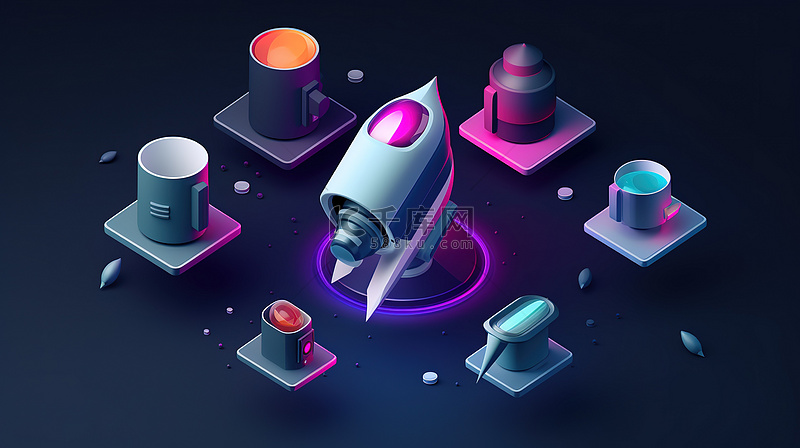 start 3d icon 插图背景图片免费下载_海报banner/高清大图_千库网(图片编号6928016)