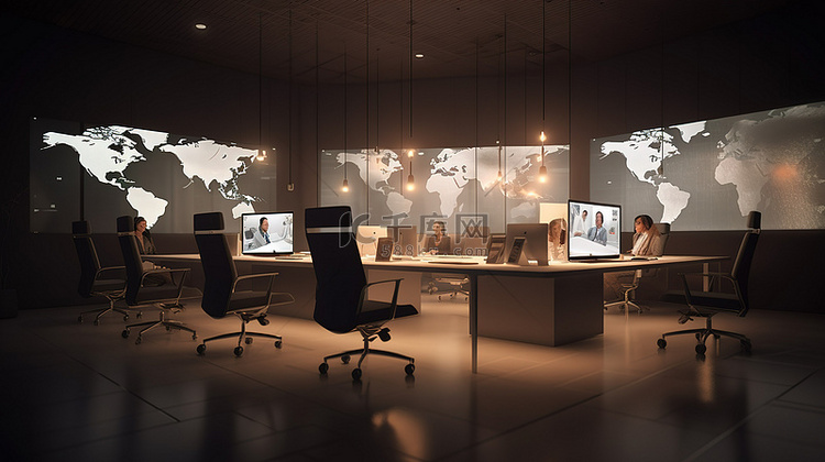 令人惊叹的 3D 虚拟全球会议背景图片免费下载_海报banner/高清大图_千库网(图片编号6695166)