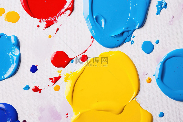 油漆的白色背景溅上鲜艳的油漆背景图片免费下载_海报banner/高清大图_千库网(图片编号7047134)