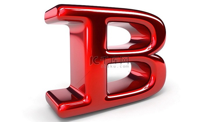 白色背景中的小写“b”，具有 3D 渲染光泽金属纹理背景图片免费下载_海报banner/高清大图_千库网(图片编号6776484)