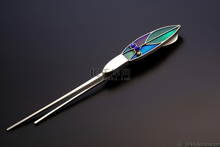 蜻蜓蓝银珐琅银箭头别针背景图片免费下载_海报banner/高清大图_千库网(图片编号7152023)