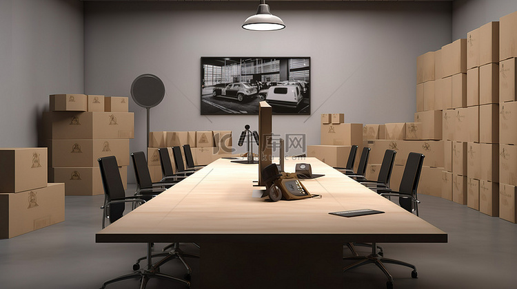 虚拟会议进行中 3d 渲染与及时提醒背景图片免费下载_海报banner/高清大图_千库网(图片编号6681008)