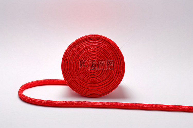 一英寸宽的红绳绑在一卷白色的表面上背景图片免费下载_海报banner/高清大图_千库网(图片编号7122258)
