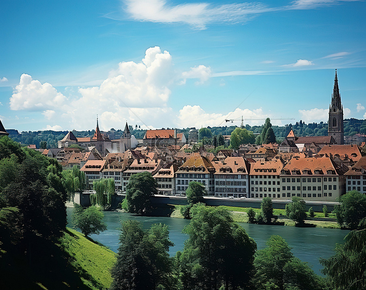 伯尔尼老城背景图片免费下载_海报banner/高清大图_千库网(图片编号7068674)