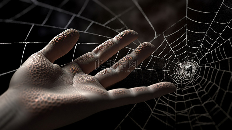 3d 中的数字化手和 web背景图片免费下载_海报banner/高清大图_千库网(图片编号6685857)