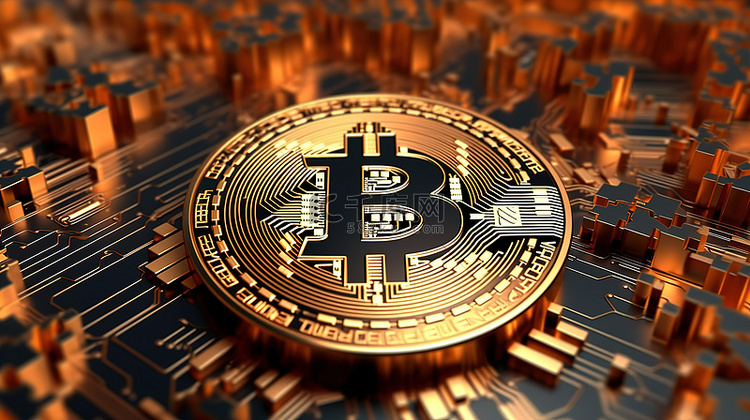 以 3D 比特币为特色的 BTC 加密货币插图横幅背景图片免费下载_海报banner/高清大图_千库网(图片编号6852451)