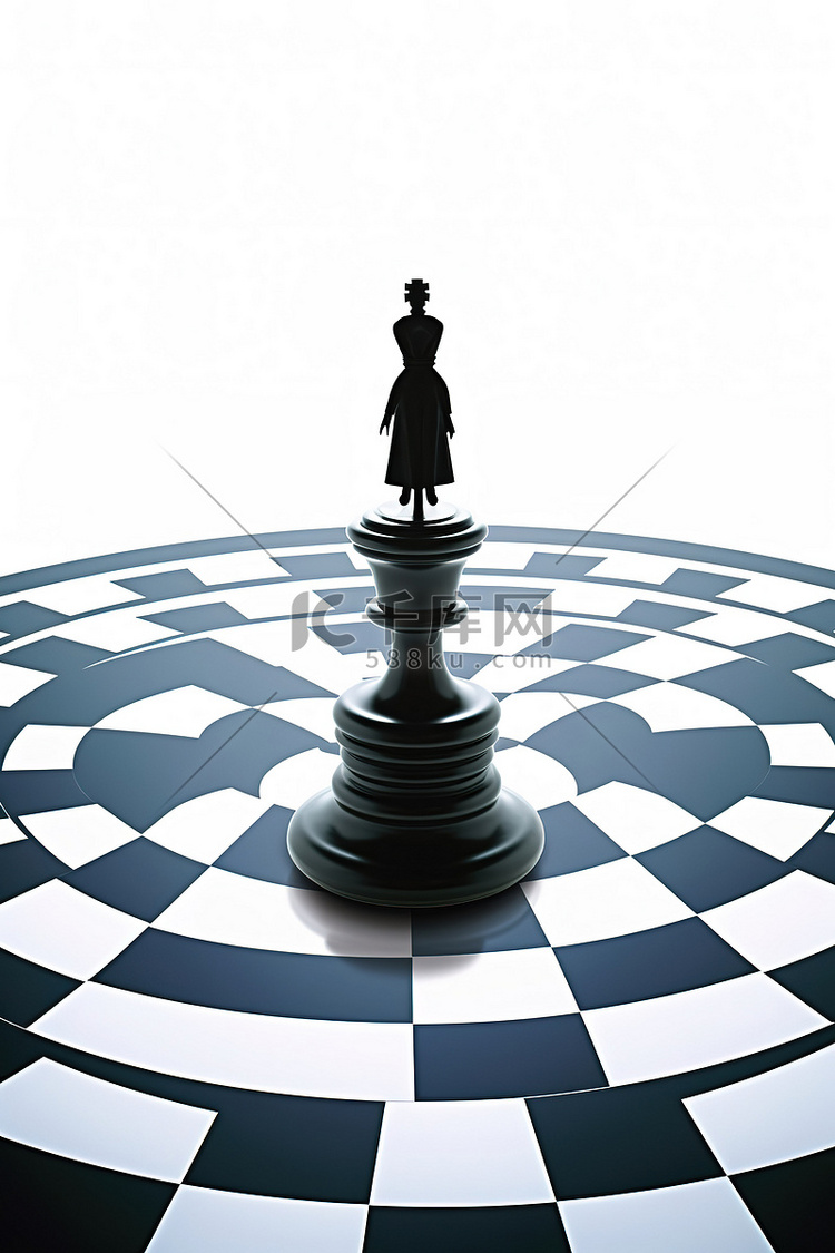 国际象棋国王站在圆形图案的顶部背景图片免费下载_海报banner/高清大图_千库网(图片编号7134797)