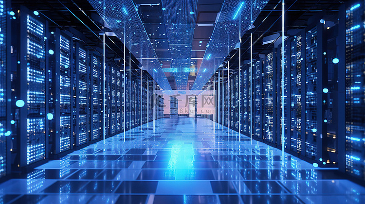 基于云的数据中心的 3d 渲染背景图片免费下载_海报banner/高清大图_千库网(图片编号6761152)