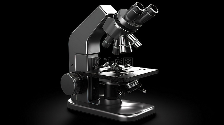 标志性显微镜 3D 渲染图背景图片免费下载_海报banner/高清大图_千库网(图片编号6736282)
