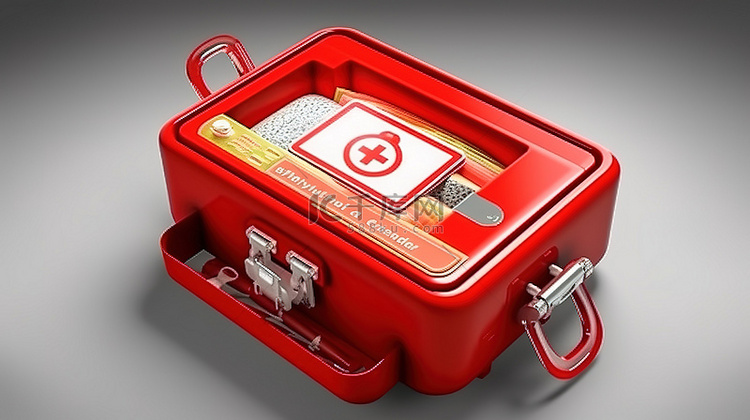 急救箱的 3d 顶视图背景图片免费下载_海报banner/高清大图_千库网(图片编号6870786)