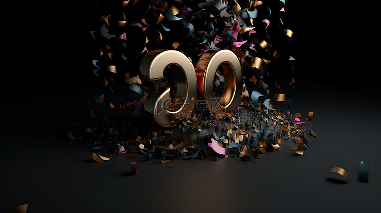 20k 追随者庆祝令人惊叹的 3d 背景图片免费下载_海报banner/高清大图_千库网(图片编号6708298)