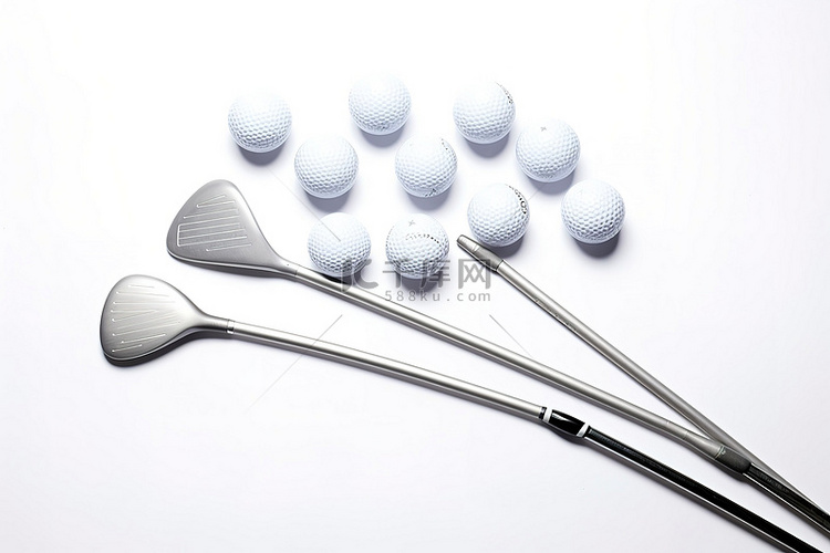 高尔夫球杆球和球杆及其周围的刀片背景图片免费下载_海报banner/高清大图_千库网(图片编号7031060)