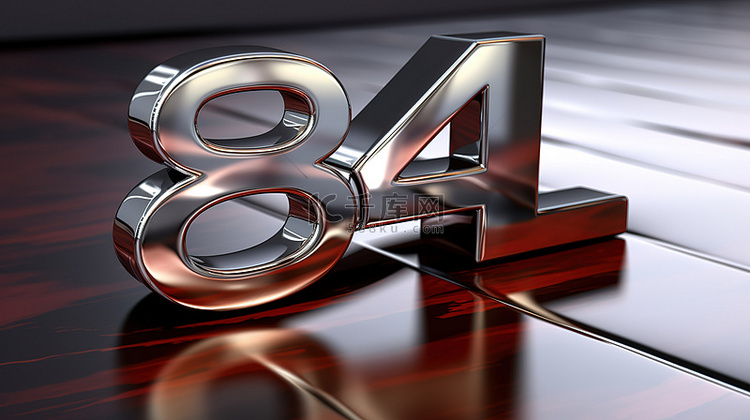 3d 镀铬数字 84 带有划痕金属背景和工作室光反射背景图片免费下载_海报banner/高清大图_千库网(图片编号6936967)