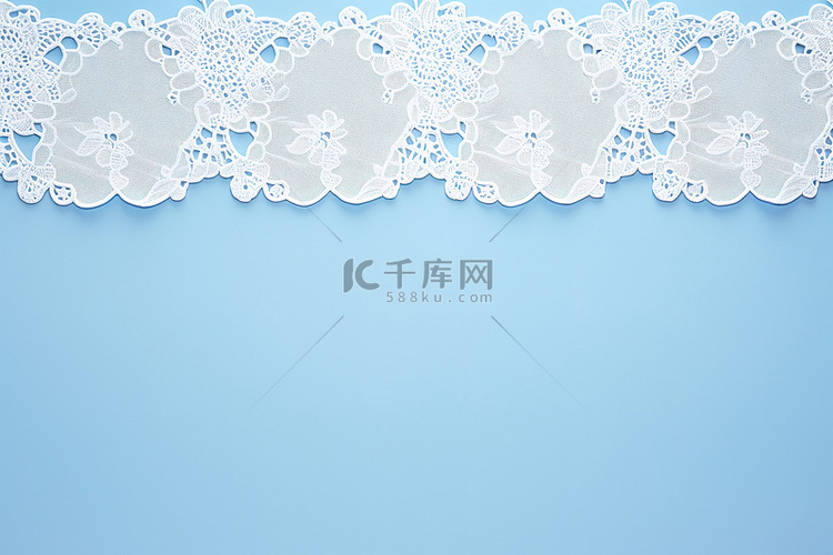 浅蓝色背景上的花边边框背景图片免费下载_海报banner/高清大图_千库网(图片编号7047699)