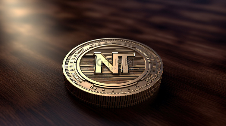 ntf 令牌的 3d 渲染不可退款且安全背景图片免费下载_海报banner/高清大图_千库网(图片编号6920217)