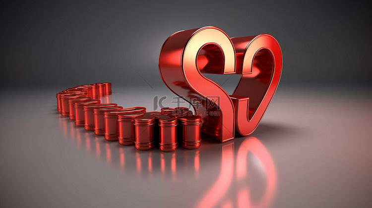 您的关注者“喜欢”符号的 3D 渲染图标背景图片免费下载_海报banner/高清大图_千库网(图片编号6934324)