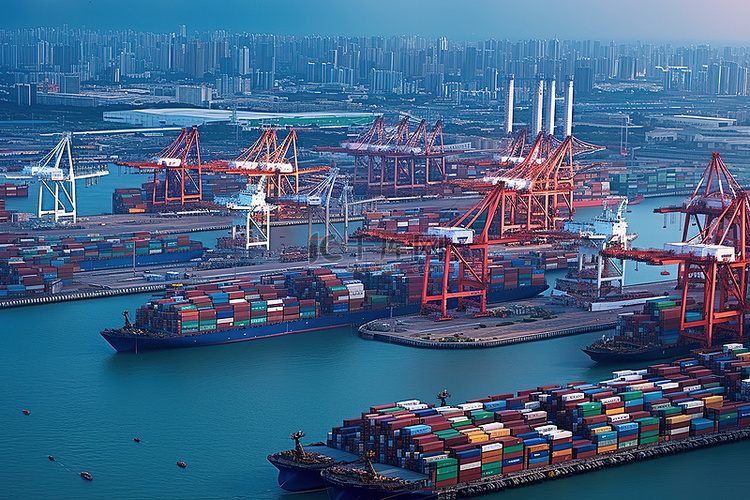 上海港背景图片免费下载_海报banner/高清大图_千库网(图片编号7006922)