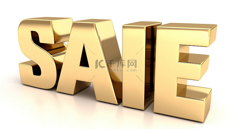 在白色背景上隔离的 3d 渲染中的大甩卖黄金文本背景图片免费下载_海报banner/高清大图_千库网(图片编号6666506)