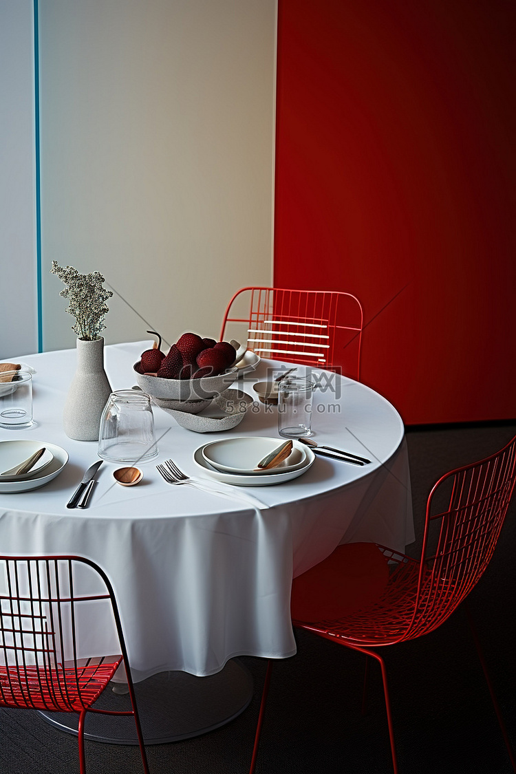 Brian Baronet 为他的餐桌设计了带有座位的餐椅背景图片免费下载_海报banner/高清大图_千库网(图片编号6974211)
