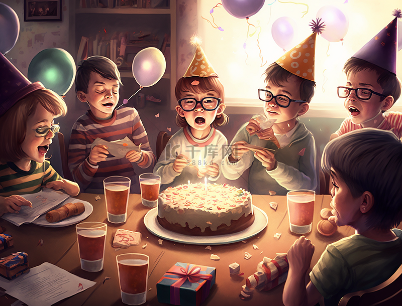 生日庆祝活动背景图片免费下载_海报banner/高清大图_千库网(图片编号6650488)