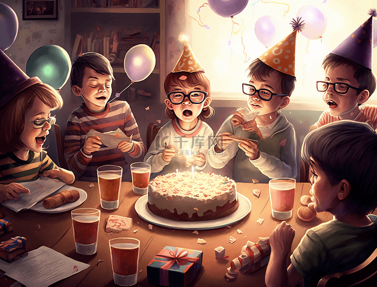 生日庆祝活动背景图片免费下载_海报banner/高清大图_千库网(图片编号6650488)