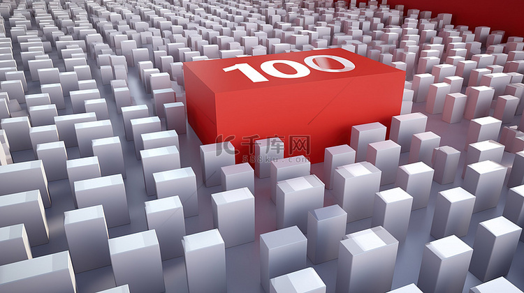 具有 10 万关注者的 YouTube 插图的 3D 渲染背景图片免费下载_海报banner/高清大图_千库网(图片编号6709433)