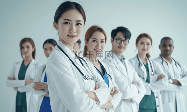 医生护士国际护士节医疗高清摄影大图-千库网